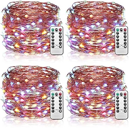 Amazon.com: 33Ft 100LED Outdoor String Lights, Pure White Fairy Lights ...