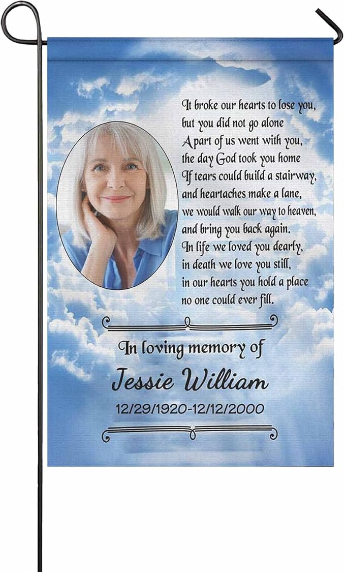 Amazon.com : MyPupSocks Custom in Loving Memory Flags, Personalized ...