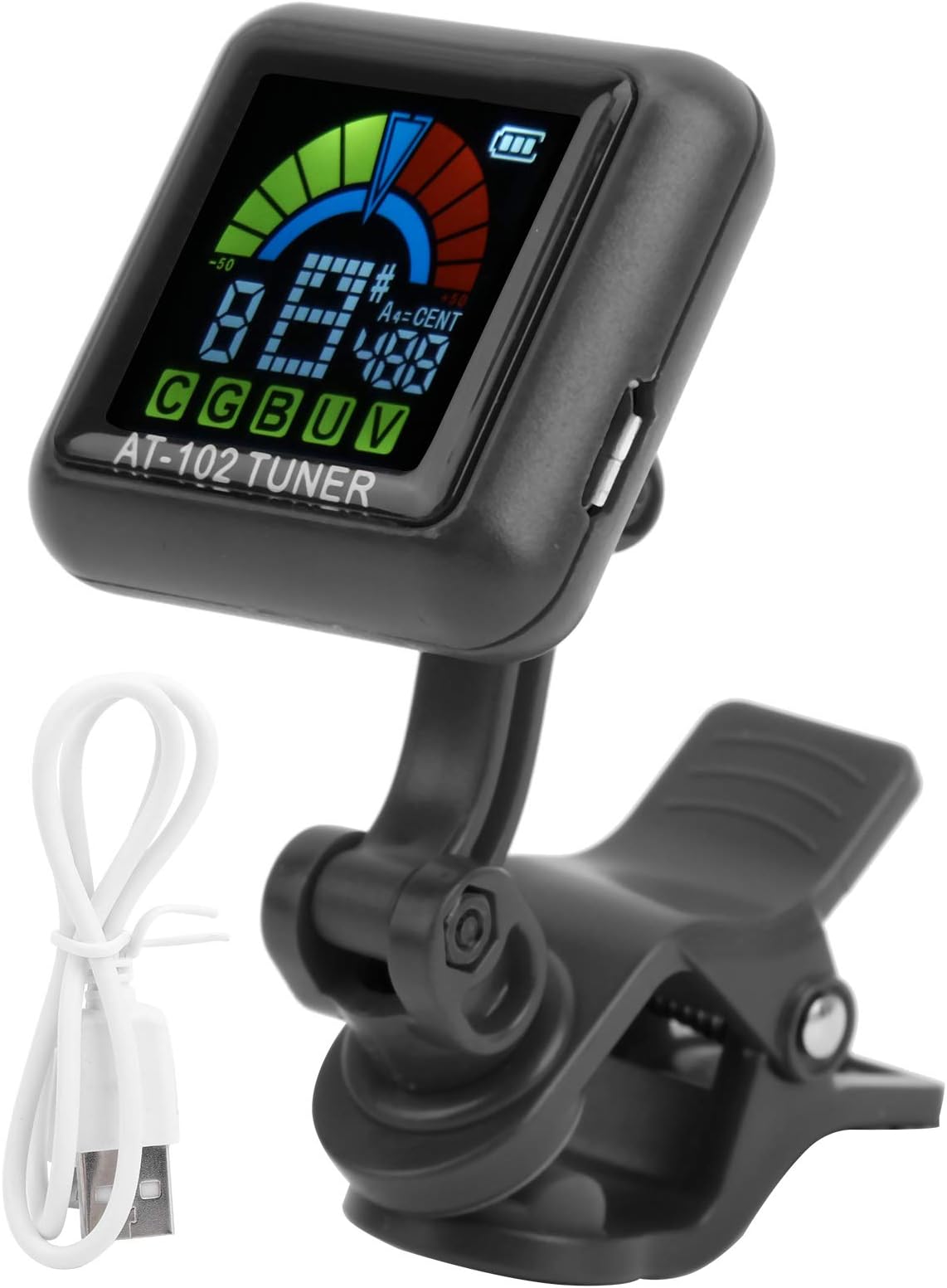 Amazon.com: Guitar Tuner, Violin Tuner Guitar Clip‑on Tuner USB ...