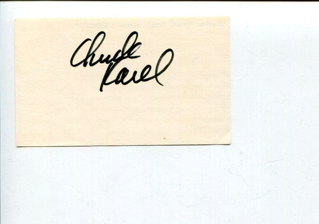 Charles Karel Sherry's Kitchen Classical Opera Singer Signed Autograph ...