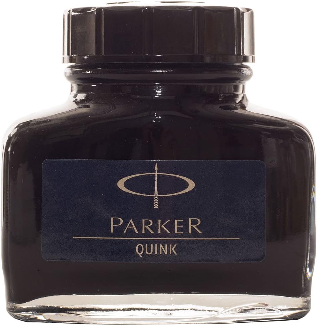 Parker Quink 57ml Ink Bottle Permanent - Black/Blue (Blister Pack ...