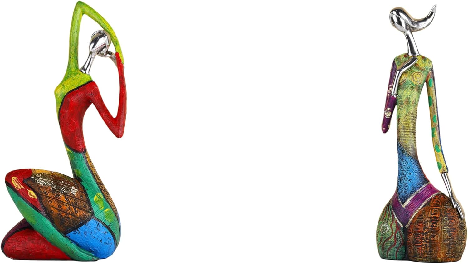 Amazon.com: suruim Colorful Abstract Women Figurines Sculptures Home ...