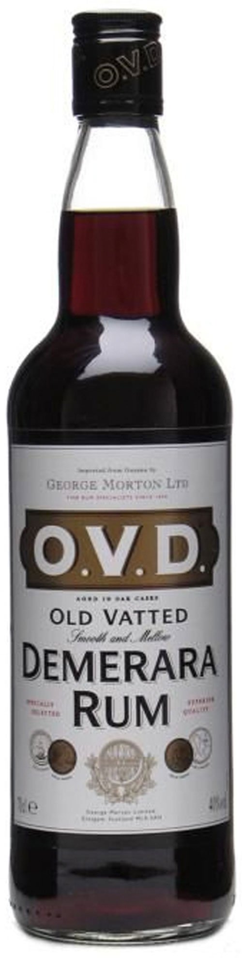 Buy Mortons O.V.D. Old Vatted Demerara Dark Guyana Rum 1 Litre Bottle ...