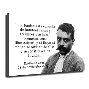 Amazon.com: Mexican Revolution Emiliano Zapata Inspirational Quote ...