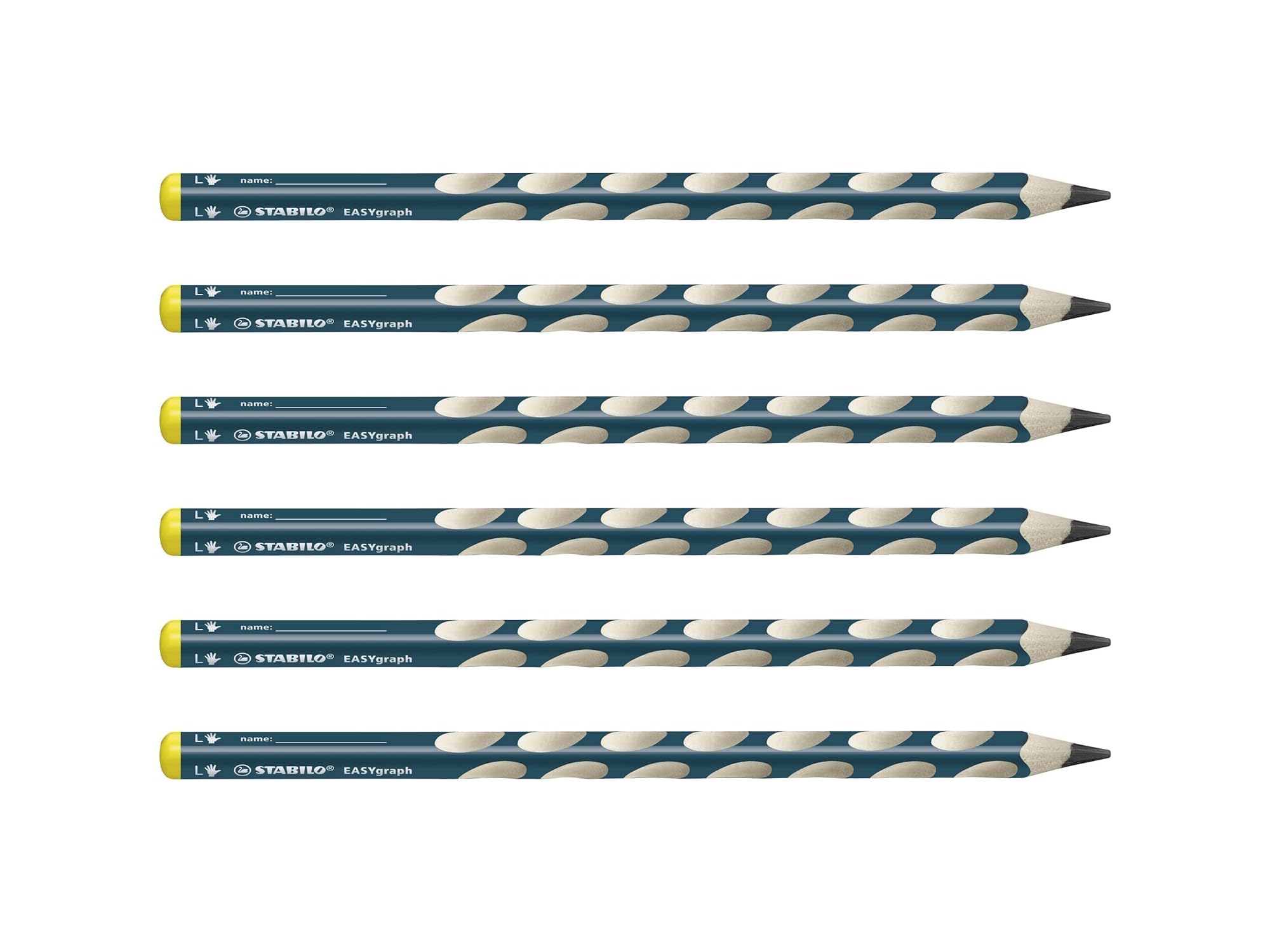 STABILO Triangular Easy Graph Writing Pencil Set, Ergonomic Grip Moulds ...