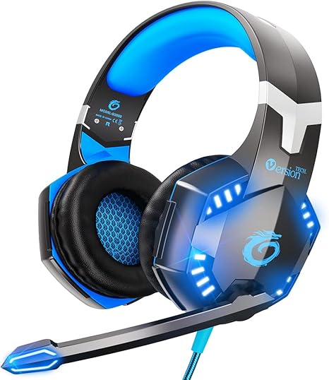 Amazon.com: VersionTECH. G2000 Gaming Headset, Gamer Headsets for PS4 ...