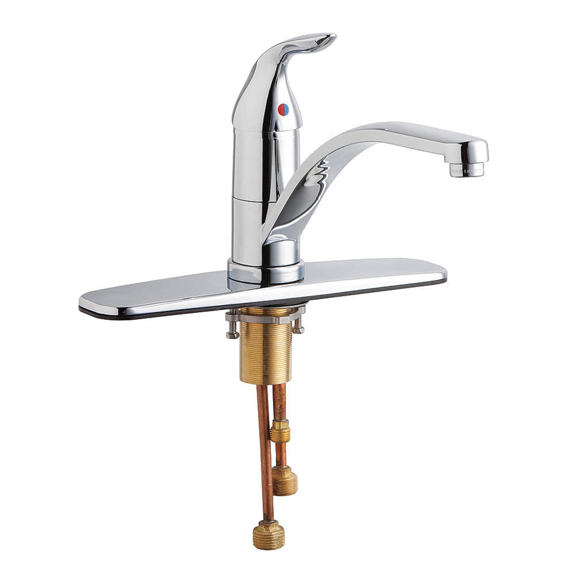 Hot And Cold Taps Series LG Gooseneck Hot & Cold Water Faucet, Wall