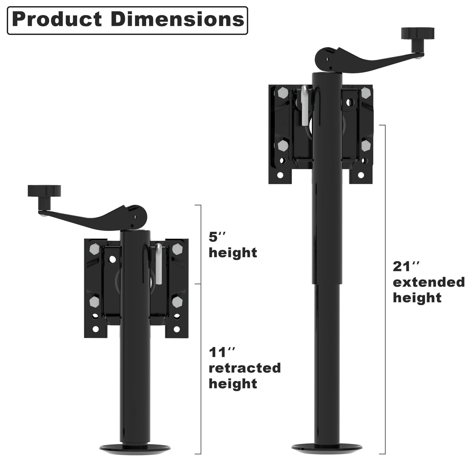 Snapklik.com : Swivel Bolt-on Trailer Jack, Trailer Jack Stand, 10 ...