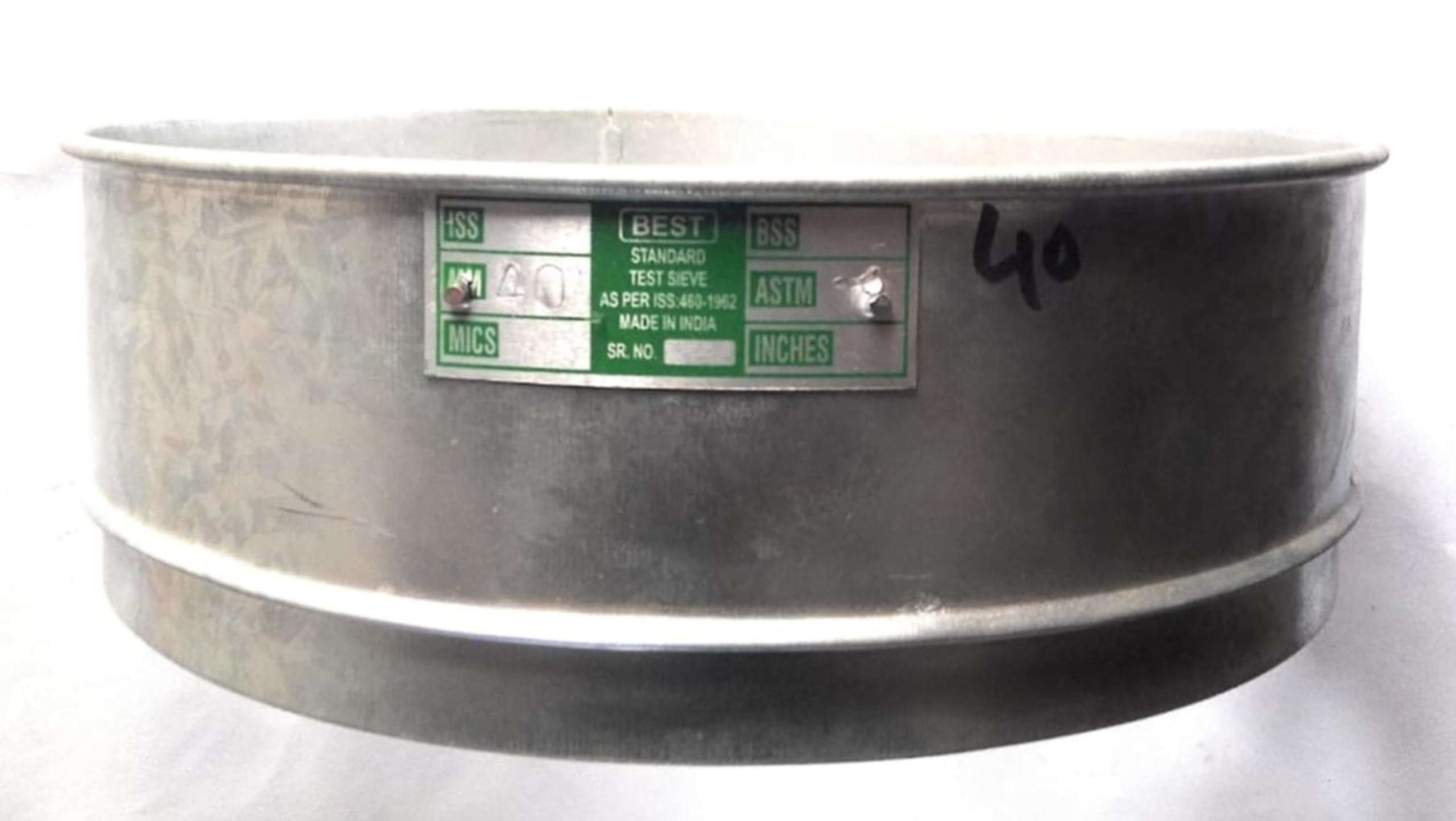 Galvanized Iron Test Sieves for Laboratory Use with GI Frames 300 mm ...