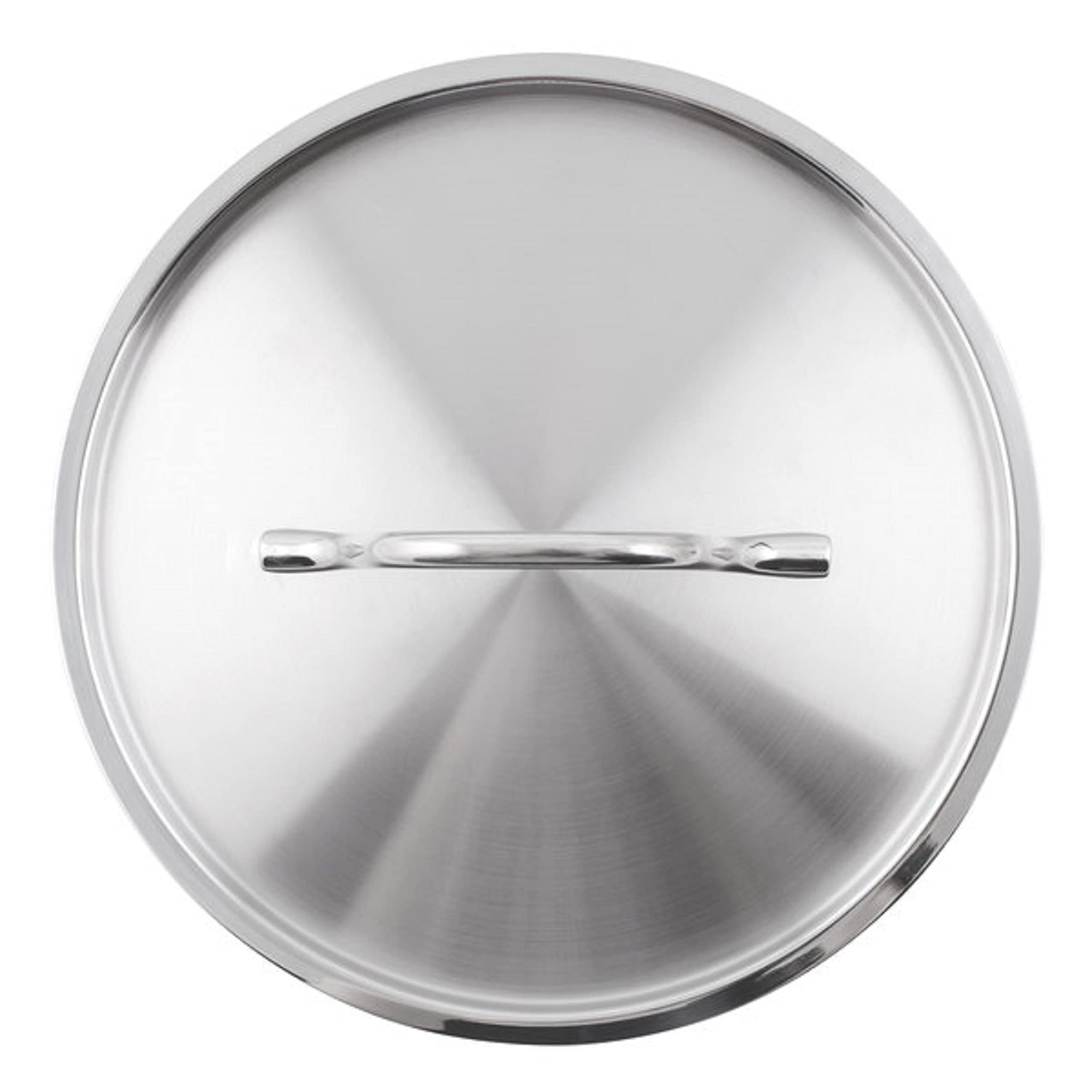 Snapklik.com : 32 Qt Stainless Steel Stock Pot Lid 15" Diameter X 1/2 ...