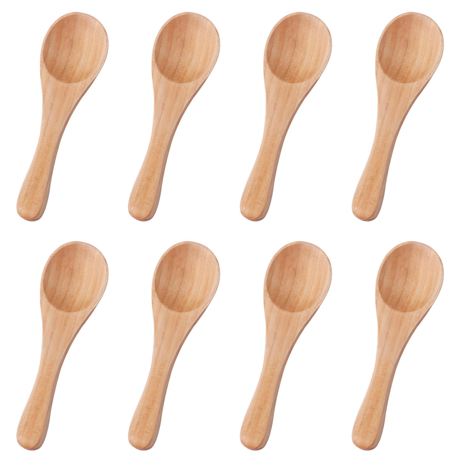 Amazon.com: 8pcs Handmade Small Wooden Spoons, 3.93x1.18 Inch Wooden ...