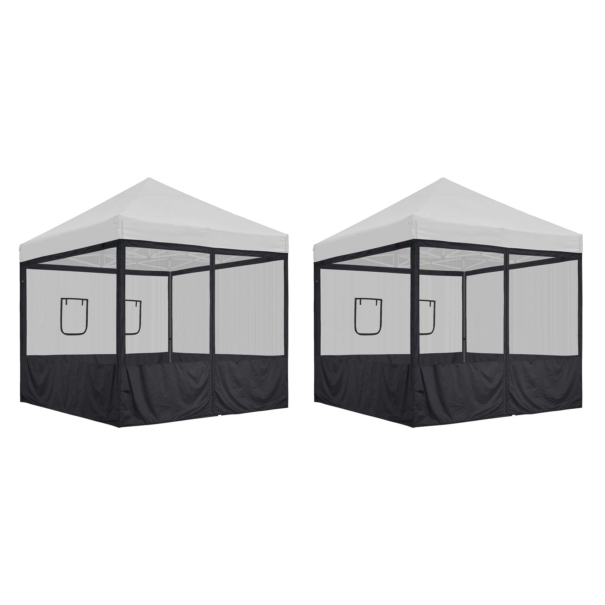 Snapklik.com : Yescom 8Pcs Pop Up Canopy Half Mesh Sidewall