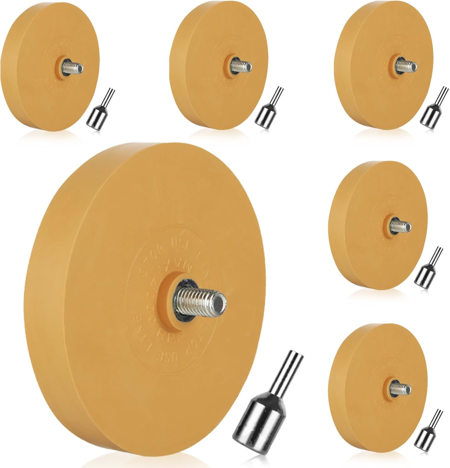 Amazon.com: MIVIDE 6 Pack Decal Remover Eraser Wheel Tool Kit with ...