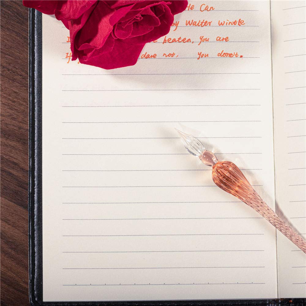 Snapklik.com : Molshine Handmade Glass Dip Pen Crystal Calligraphy Pen ...