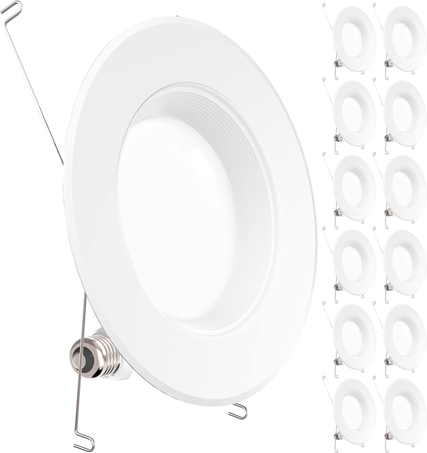 Sunco 12 Pack Retrofit LED Recessed Lighting 6 Inch, 3000K Warm White ...