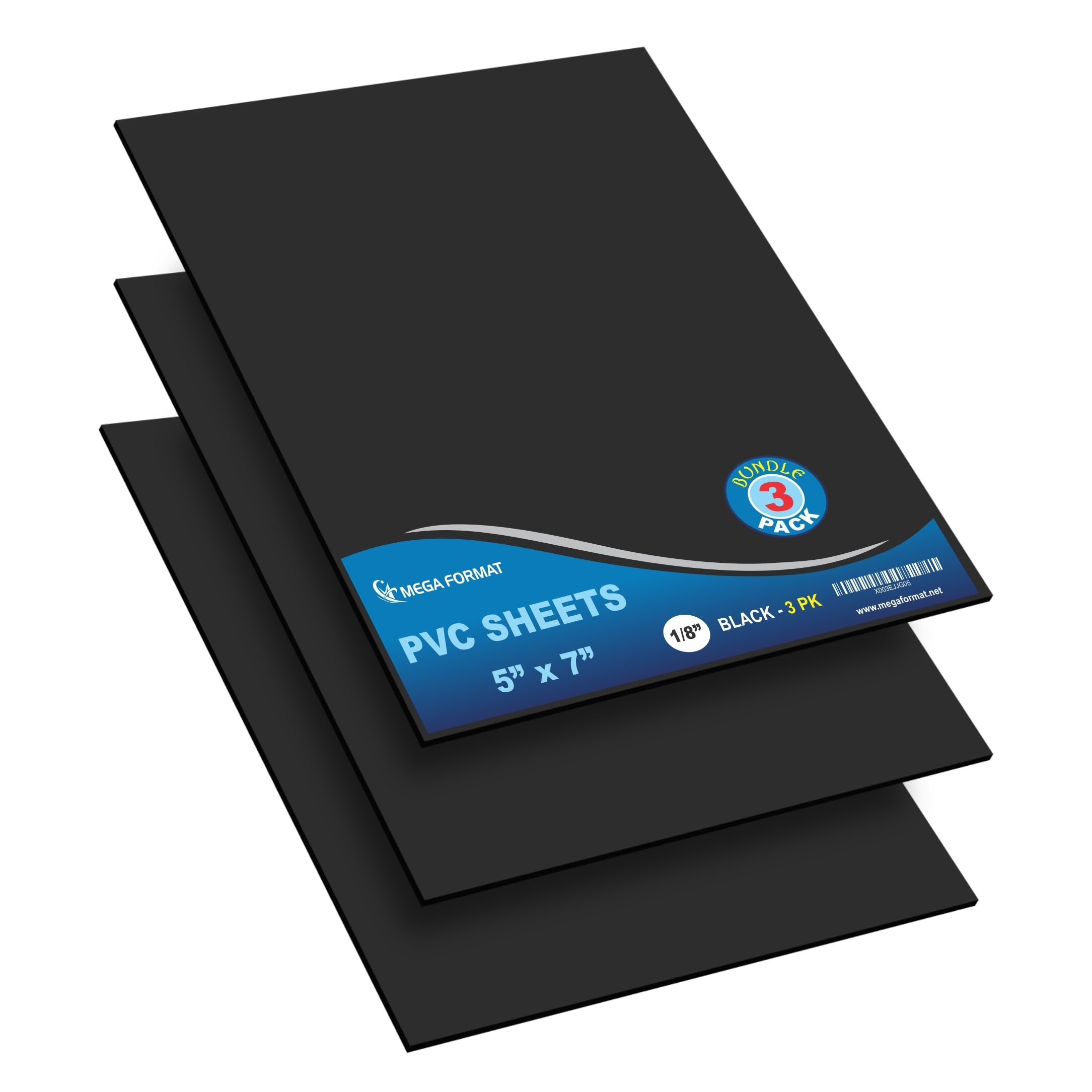 Amazon.com: Mega Format Expanded PVC Plastic Sheets - 5" X 7" Rigid ...