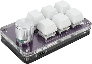 Mini Keypad, One Handed Mechanical Keyboard, 6 Key Mini Gaming Keypad Shortcut Programmable ...