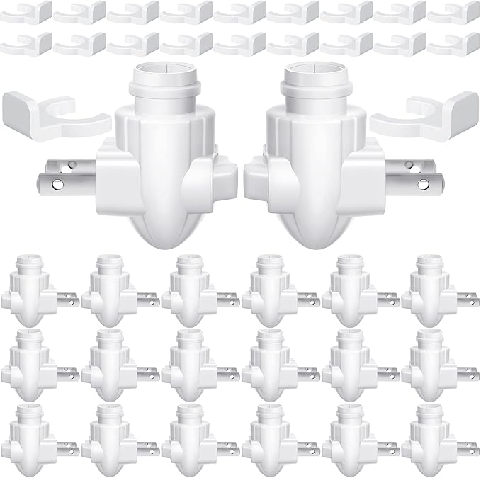 20 Sets Plug in Night Light Module White Plug in Night Light with Shade ...