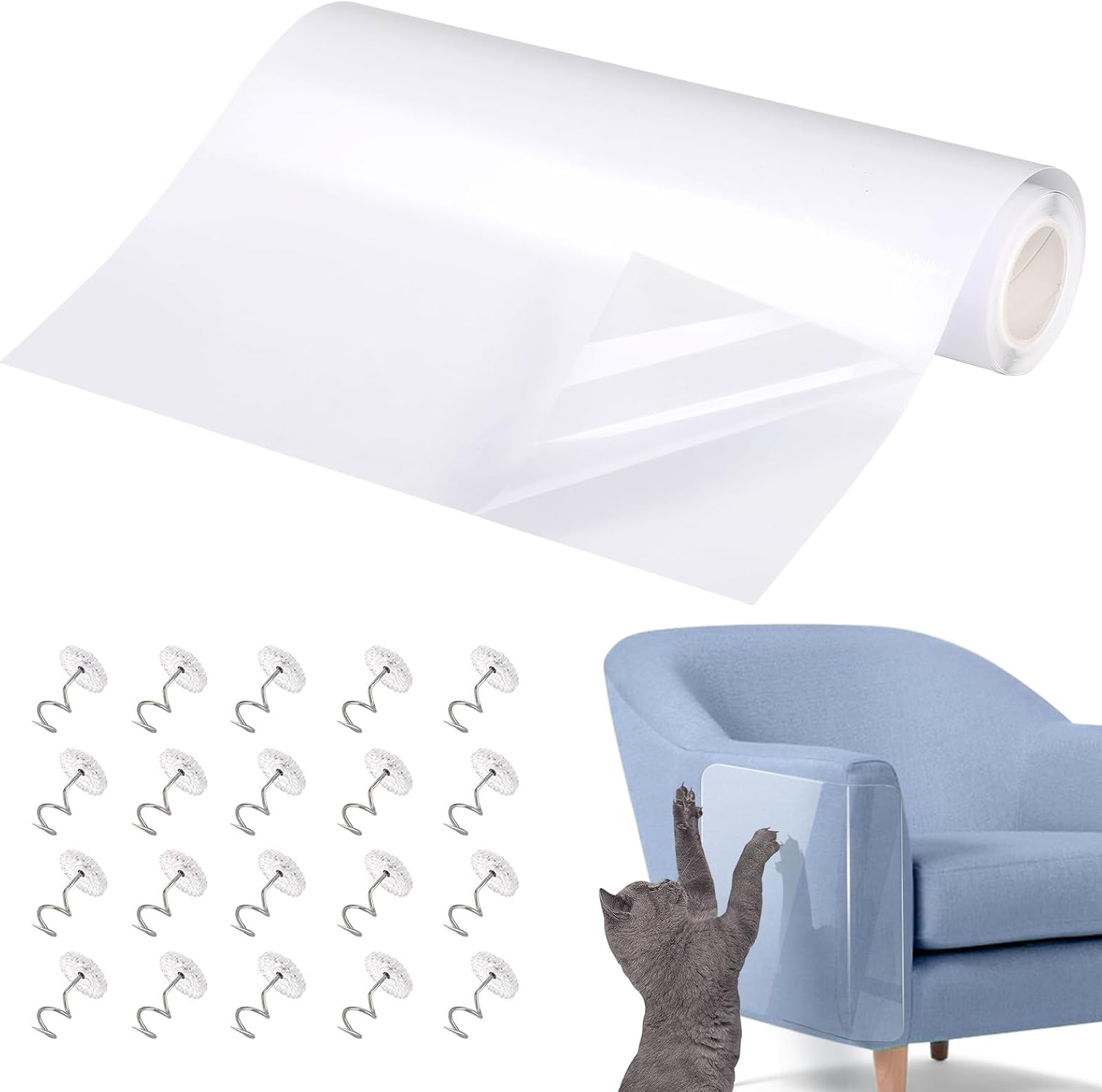 Simpeak 20X300cm Cat Sofa Scratch Guard, Cat Scratch Furniture ...