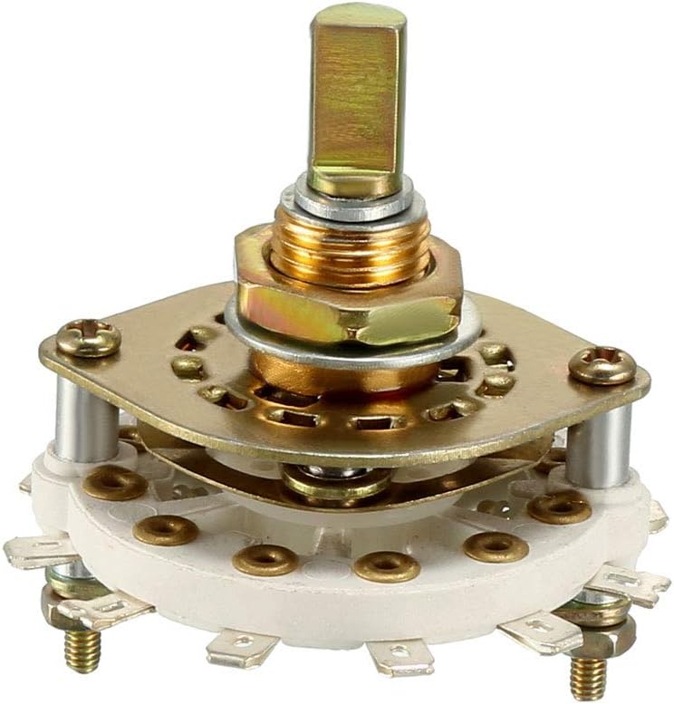 uxcell 3P3T 3 Pole 3 Throw 1 Deck Band Channel Rotary Switch Selector ...