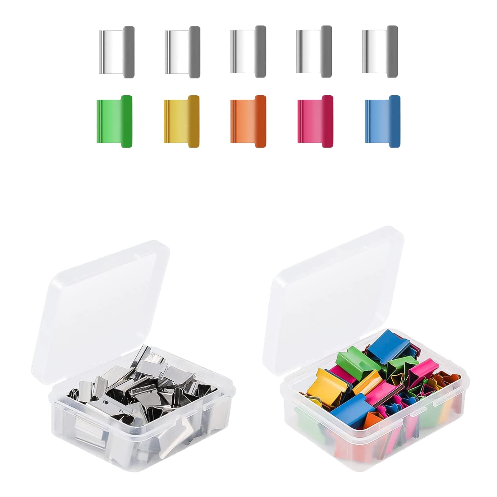 Amazon.com : Office Supplies,Paper Organizer Clips,100pcs Reusable ...