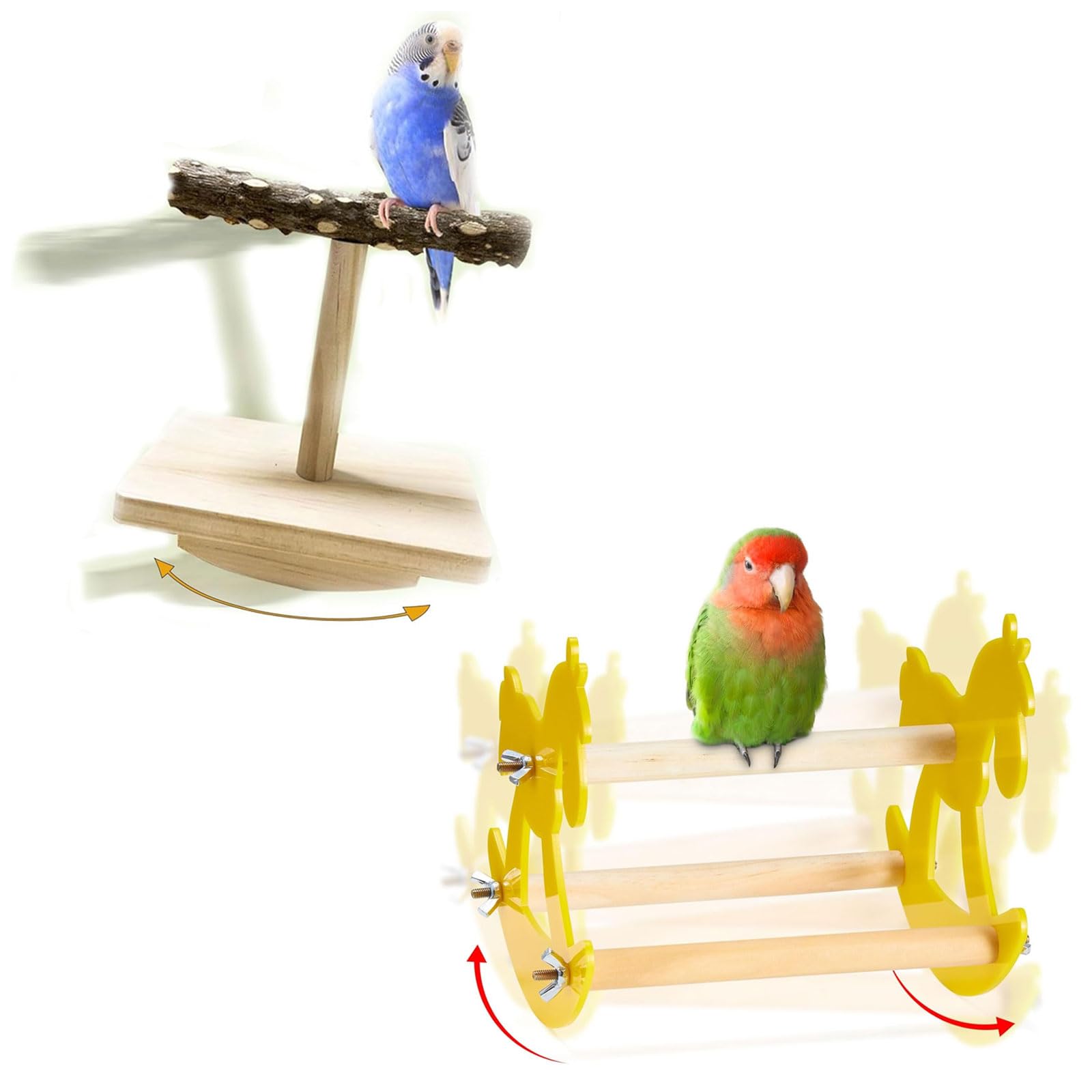 Amazon.com : Bird Perch Stand Training, Intelligence Puzzle Bird ...