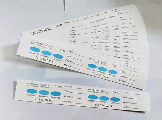 Amazon.com: Class 5: Dental Sterilization Steam Indicator Strips Class ...