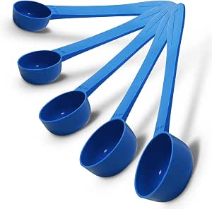 5pc Assorted Kit, RE-GEN Reusable Long Handle Measuring Scoops Dosing ...