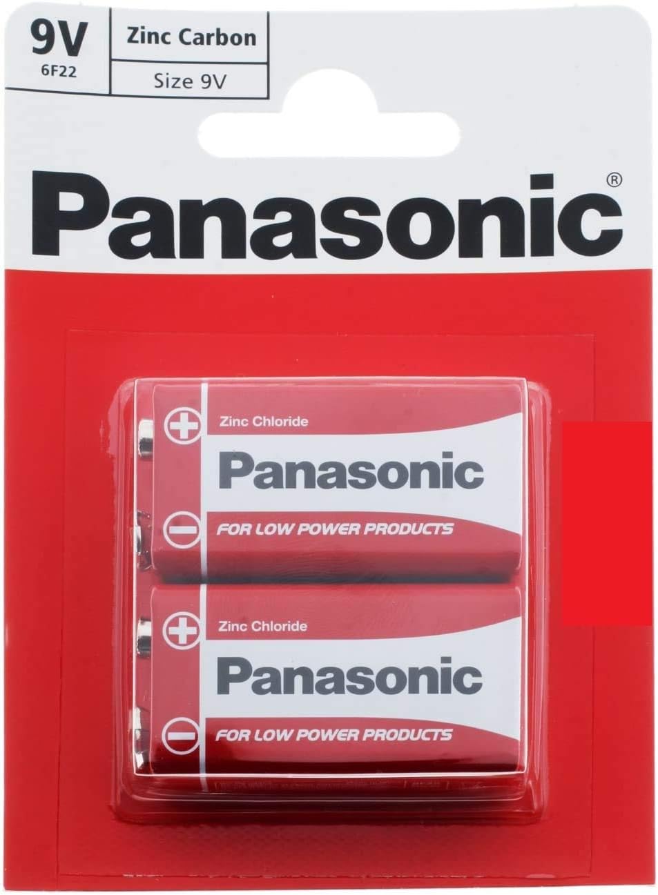 Panasonic-Zinc-carbone 9 V PP3/MN1604/6F22/6LR61 Lot de 2 piles: Amazon ...