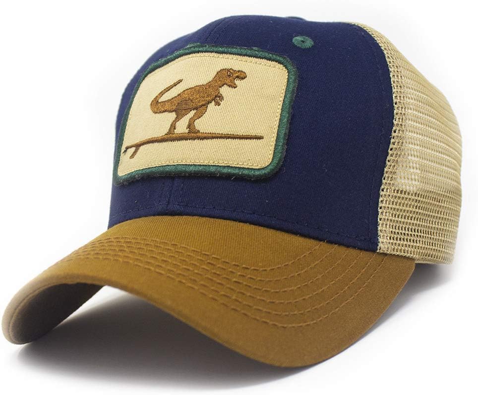 Surfing T-Rex, Structured Trucker Hat, Jurassic Blue at Amazon Men’s ...