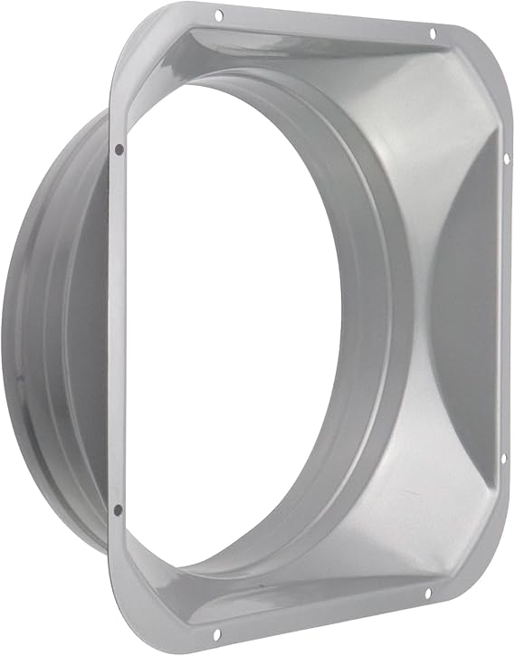 Antrader 10 Inch Duct Connector Flange, Metal Straight Pipe Flange ...