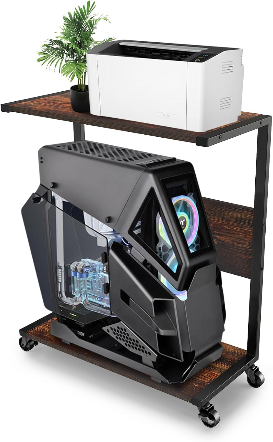 Amazon.com: 360Tronics Computer Tower Floor Stand, 2-Tier C-Shape ATX ...