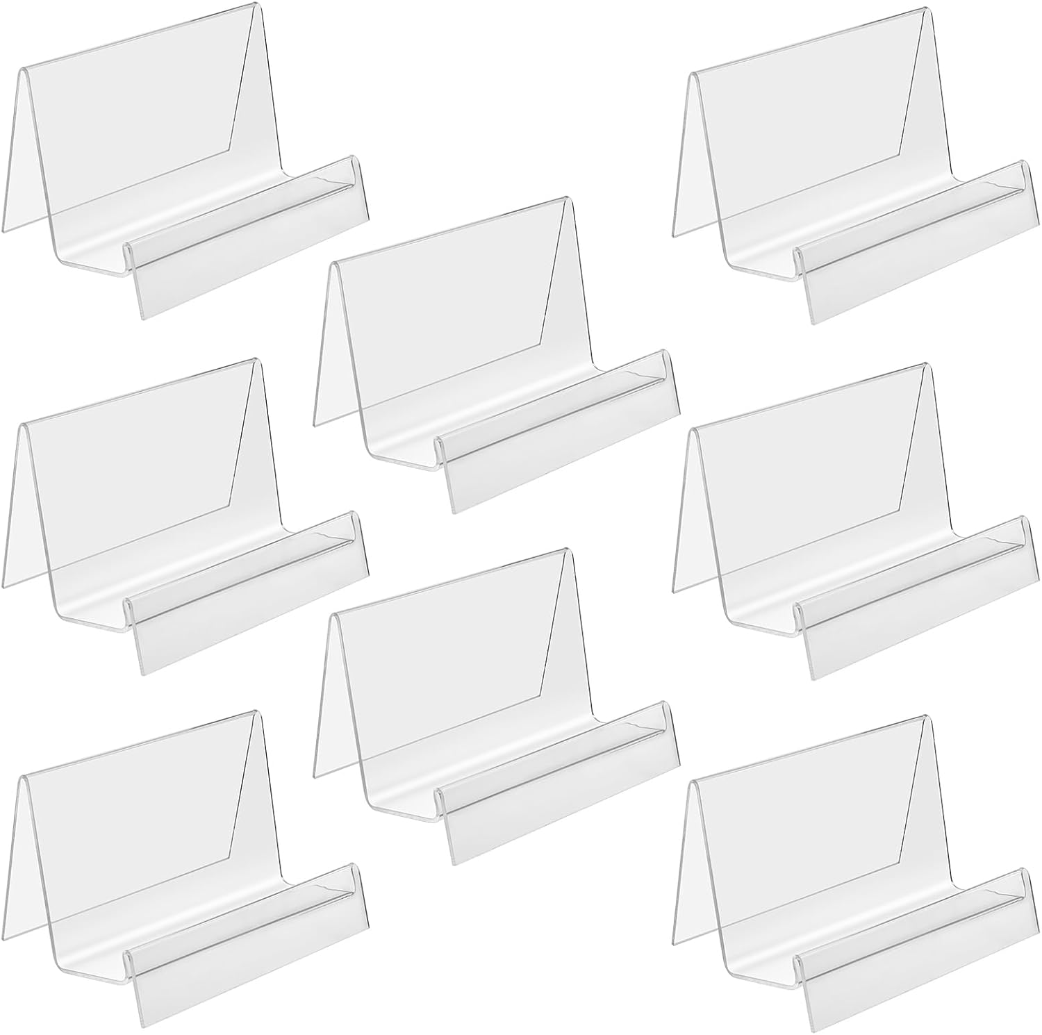 SUMNACON Set of 8 Clear Acrylic Purse Stand Wallet Display Stand ...