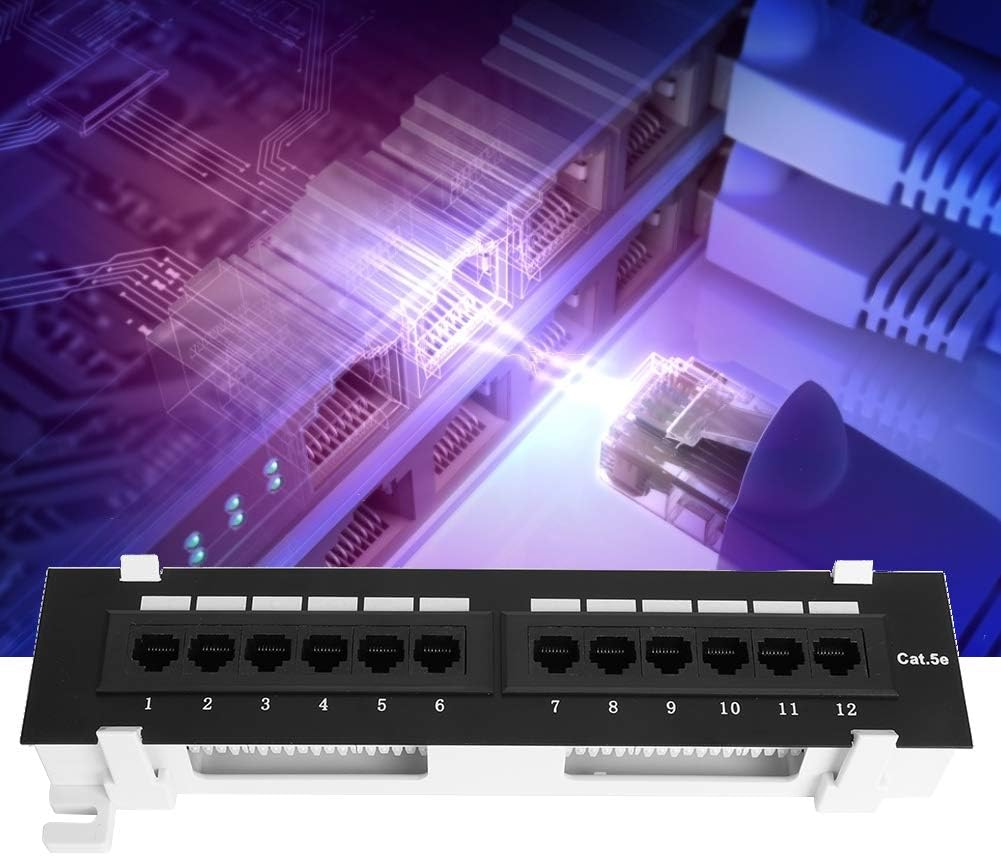 12Port CAT5E Wall Mount Surface Patch Panels Wall-Mountable Rack UL ...