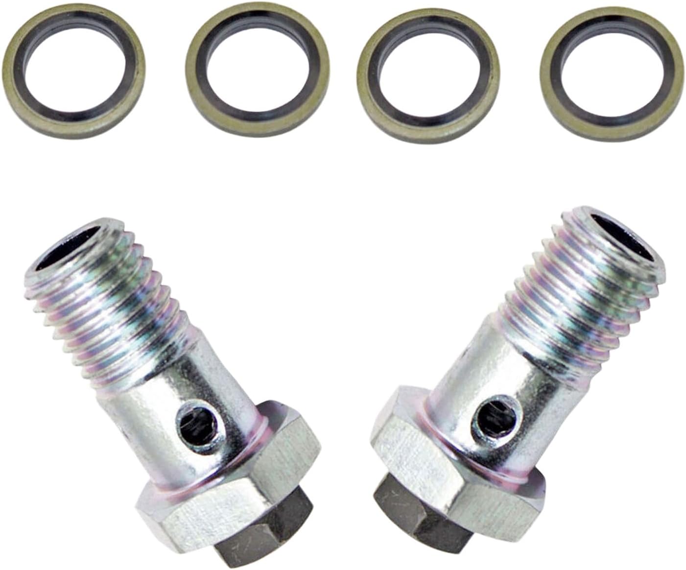 Amazon.com: DUCRES 2 PCS Fuel Filter Joint Tube Connector Banjo Bolt ...