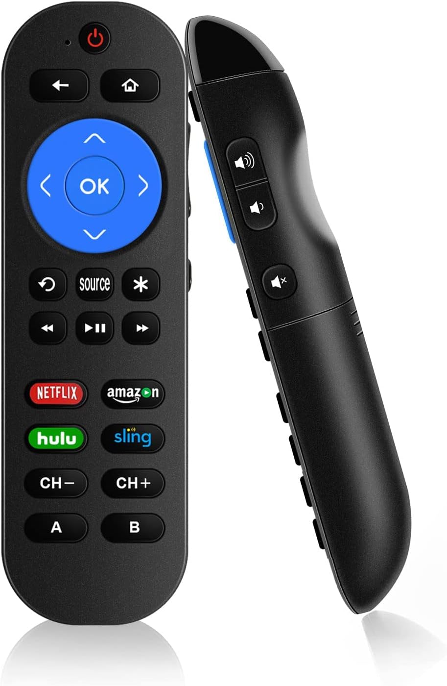 Amazon.com: Programmed Remote for Roku Remote Replacement with Volume ...