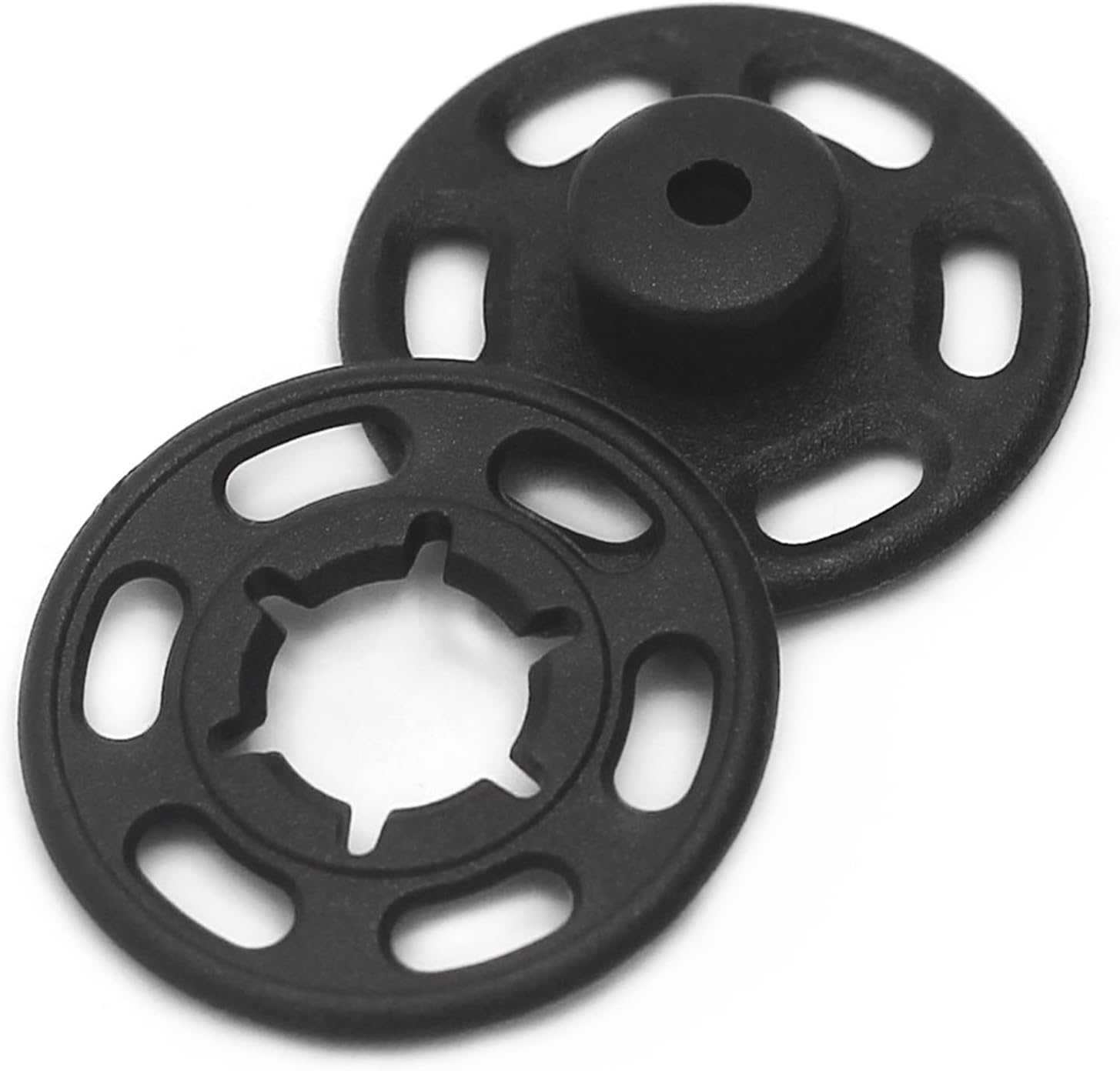 Amazon.com: Betoplin 30 Sets Plastic Snap Fasteners, Black Sew on Snaps ...