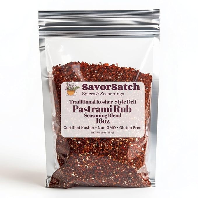 Amazon.com: SavorSatch Pastrami Rub Seasoning Spice Blend - 1 Pound (16 ...