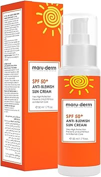 Maru.Derm Spf+ 50 Leke Karşıtı Güneş Kremi 50 ml : Amazon.com.tr ...