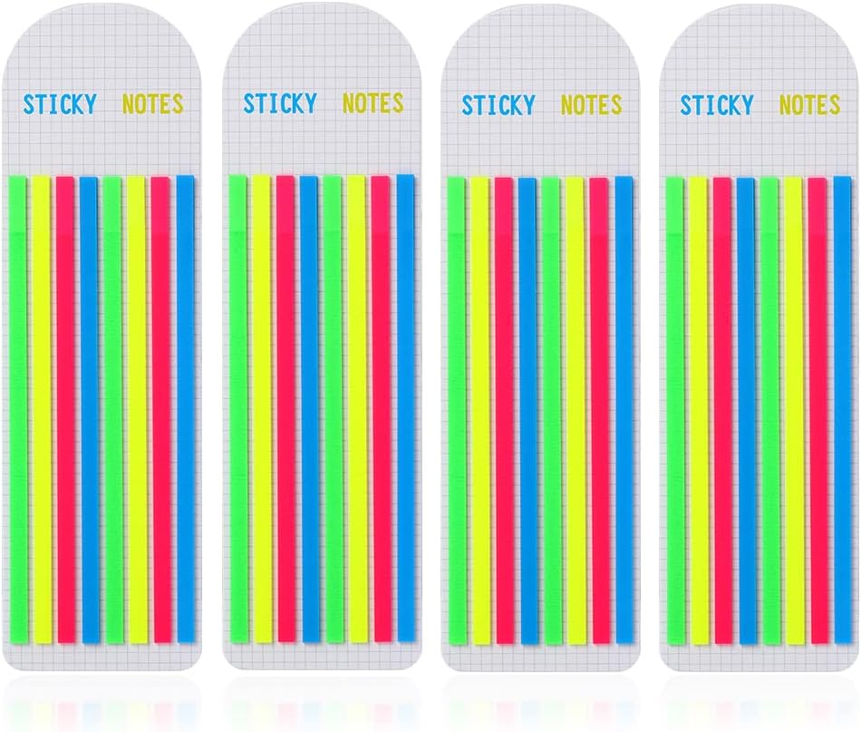 Amazon.com : 640Pcs Highlighter Tape Highlighter Stripe, Long Page Tabs ...