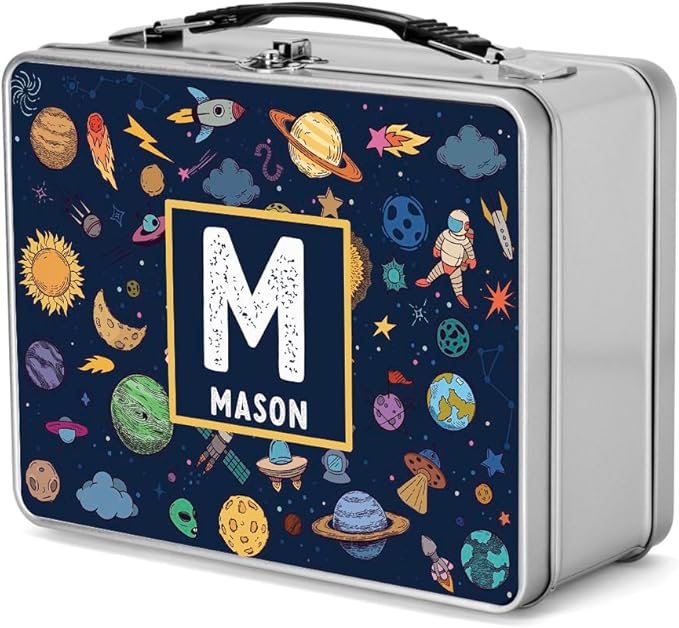 Amazon.com: Andaz Press Personalized Stainless Steel Lunch Box For Kids ...