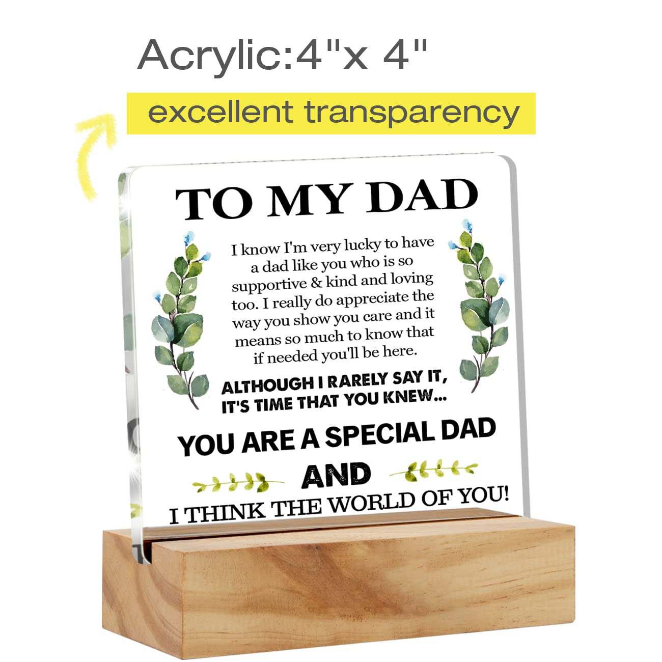 Snapklik.com : To My Dad Gifts From Daughter Son, Best Dad Desk Decor ...