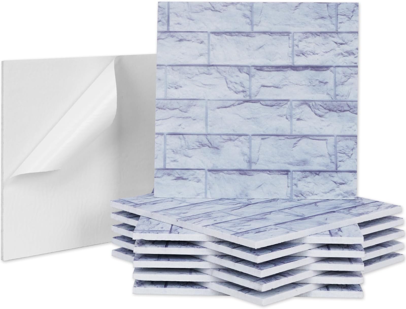 Amazon.com: 12 Pack White & 12 Pack Camel Brick Acoustic Wall Panels ...