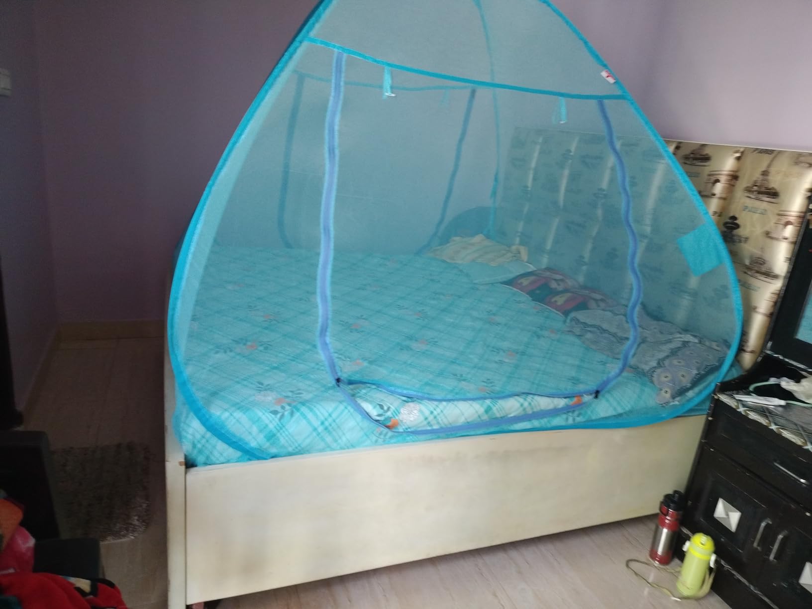 Tri-Activ Mosquito Net for Double Bed I King-Size Premium Machardani by ...