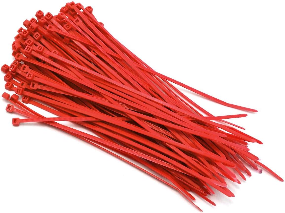 Amazon.com: HellermannTyton T50R2M4UL 8" Red Plenum UL Rated Cable Ties ...