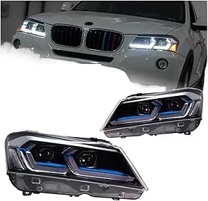 Amazon.com: AKD Car Lights Pre-LCI Head Lamp Front DRL Signal ...