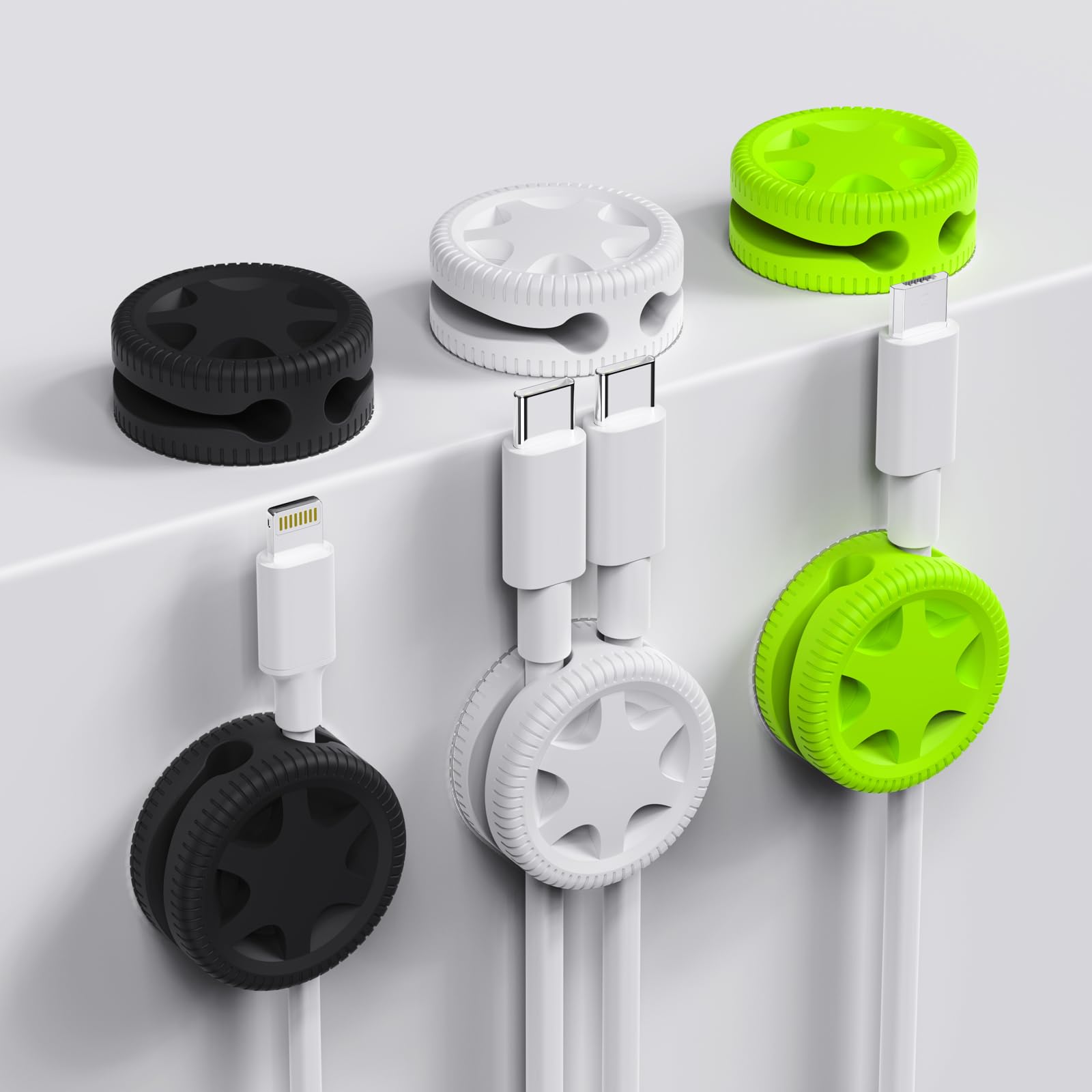 Amazon.com: XenovaX 6 Pack Cord Organizer Clips - Desk Cable Management ...
