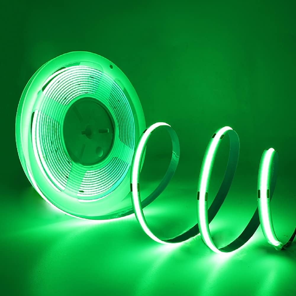 GOMING USB COB Green LED Strip Light DC 5V USB Powered 6.6ft/2M 320LEDs ...