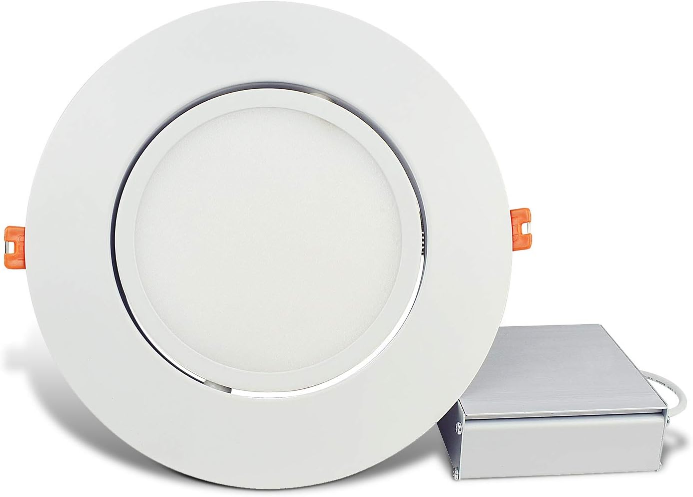 OSTWIN 6 Inch LED Adjustable Recessed Light with Junction Box, Dimmable ...