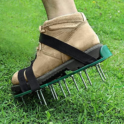 keilend Lawn Aerator Shoes Grass Spike Shoes for Lawn Aeration, Soil ...